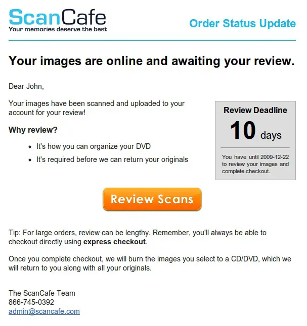 ScanCafe: Scanning is complete! - Photodoto